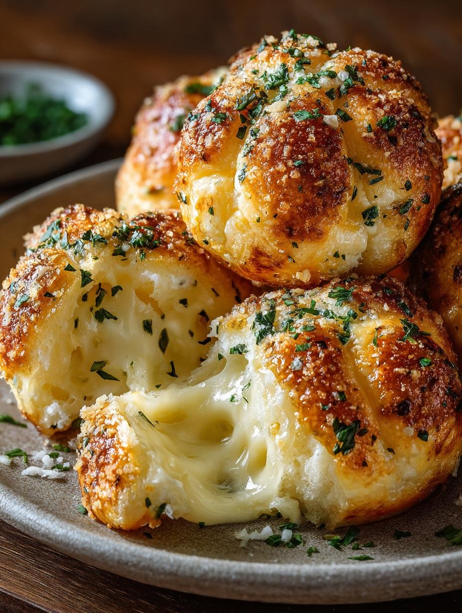 Garlic Butter Cheese Bombs: 12 Irresistible Cheesy Treats