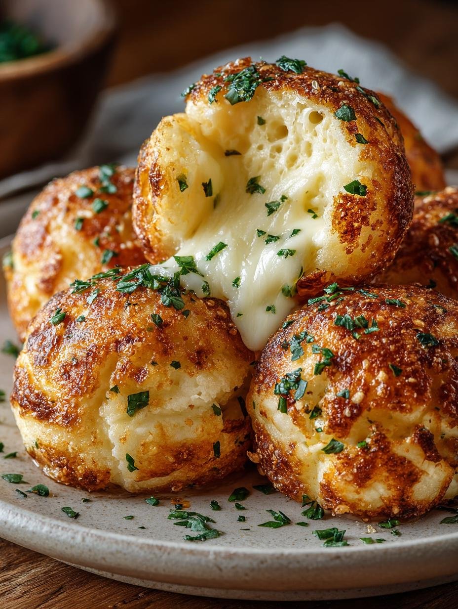 Garlic Butter Cheese Bombs: 12 Irresistible Cheesy Treats